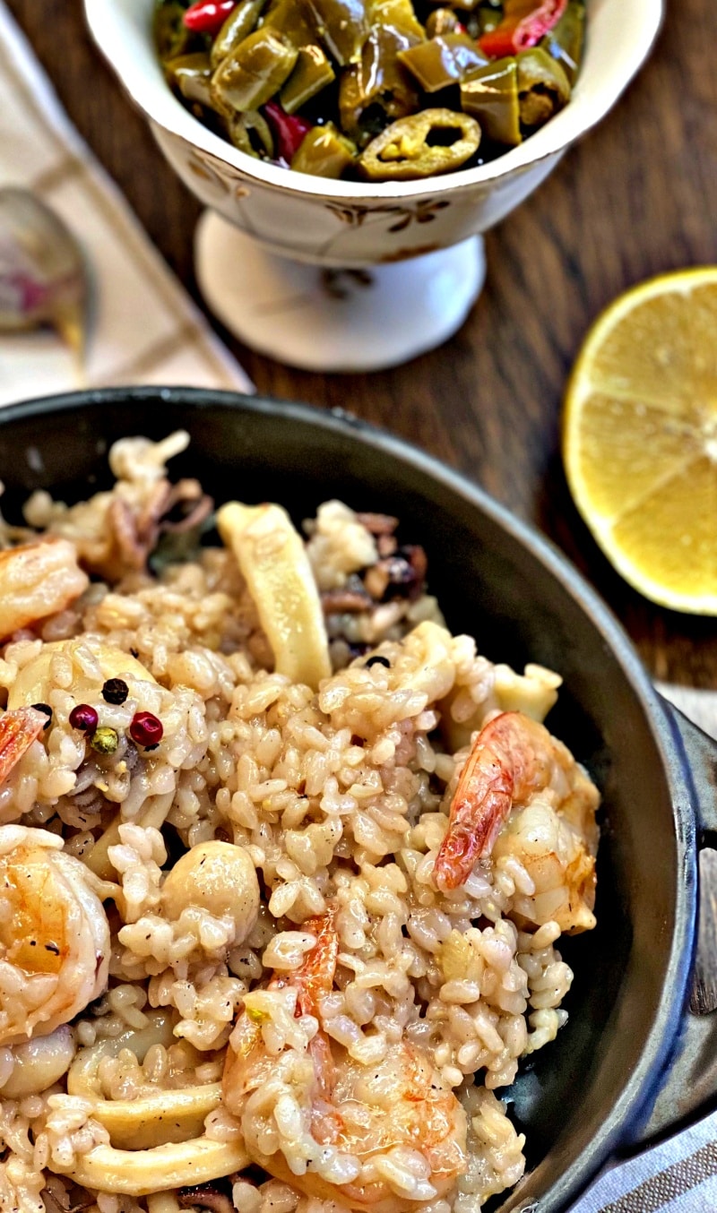Creamy Seafood Risotto - Delice Recipes