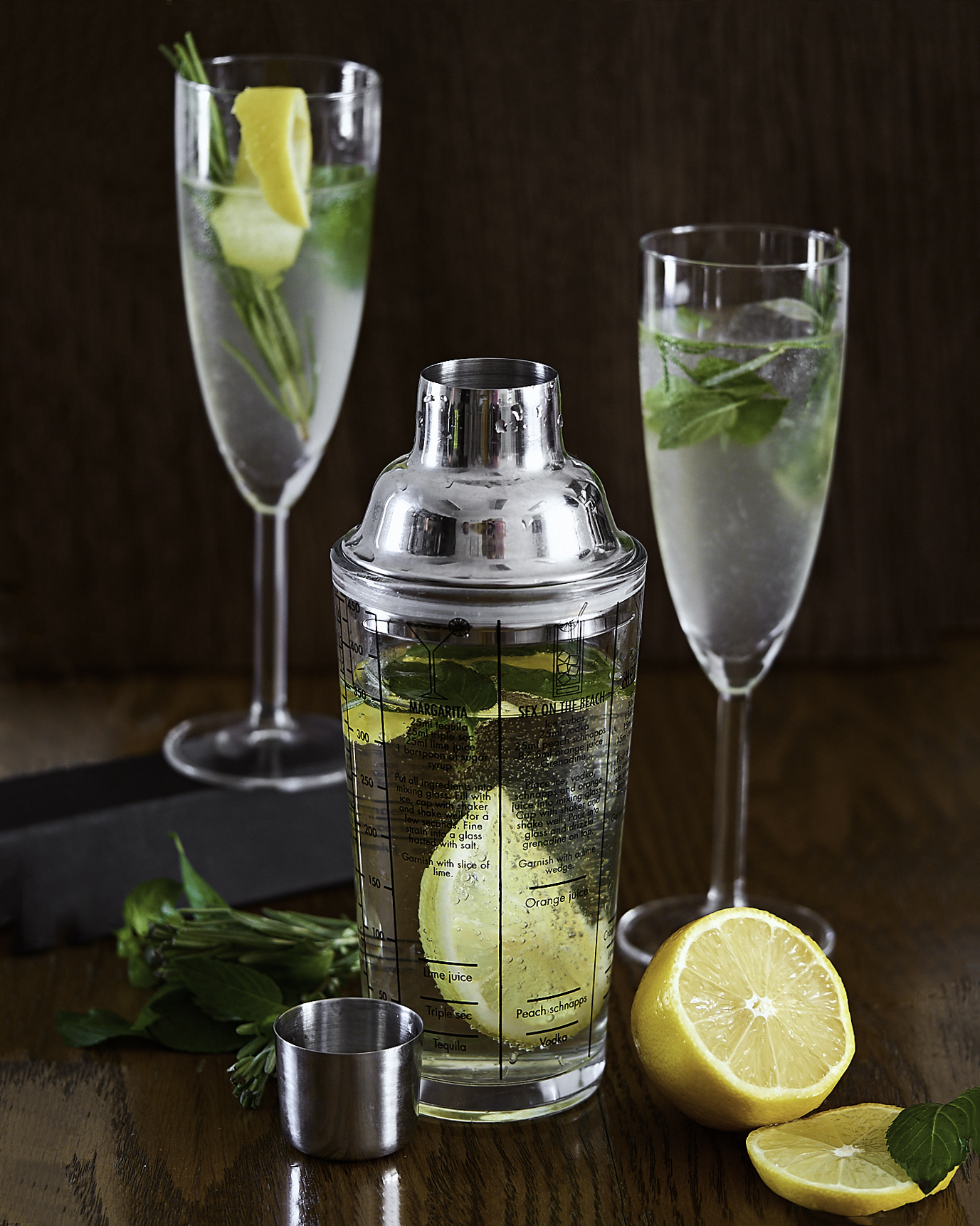 Sparkling Mint Lemonade with Prosecco - Delice Recipes