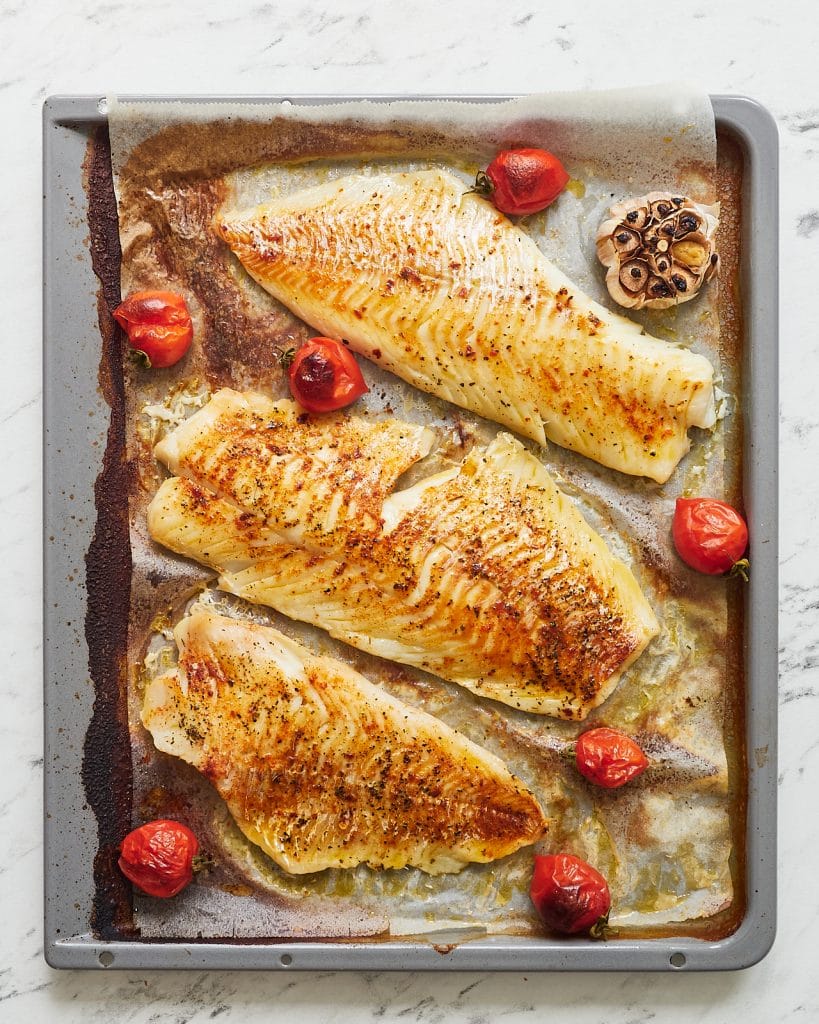 Baked Cod Fillet with Blue Cheese Sauce - Delice Recipes