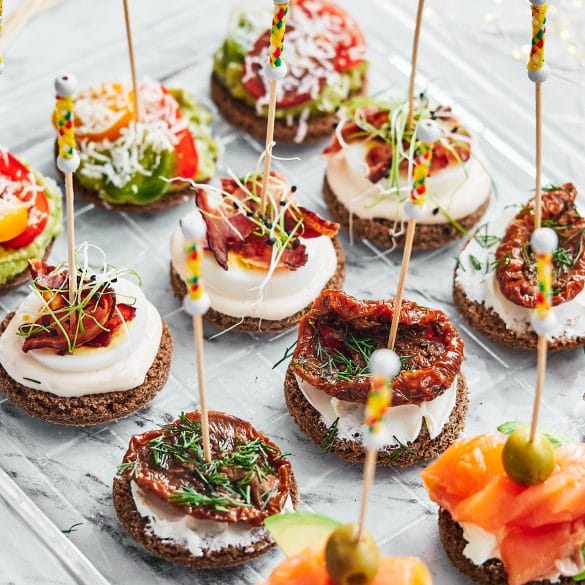 Easy & Elegant Canapés Recipe [VIDEO] - Delice Recipes