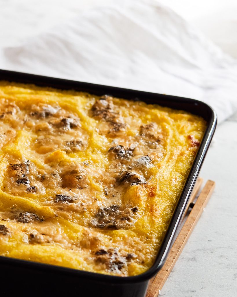 Baked Polenta with Gorgonzola [VIDEO] - Delice Recipes
