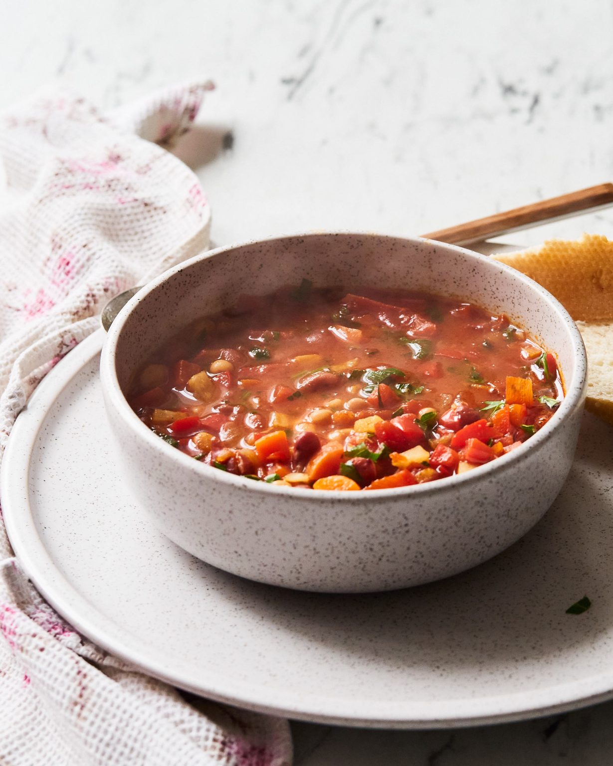 Vegetable Country-Style Bean Soup - Delice Recipes