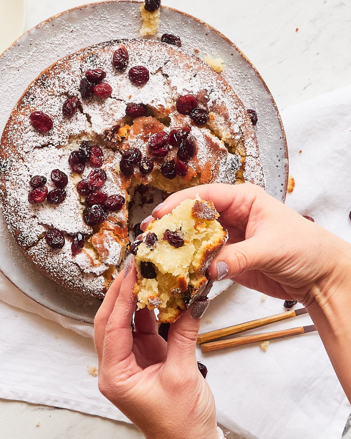 Vegan Lime Cranberry Cake [VIDEO] - Delice Recipes