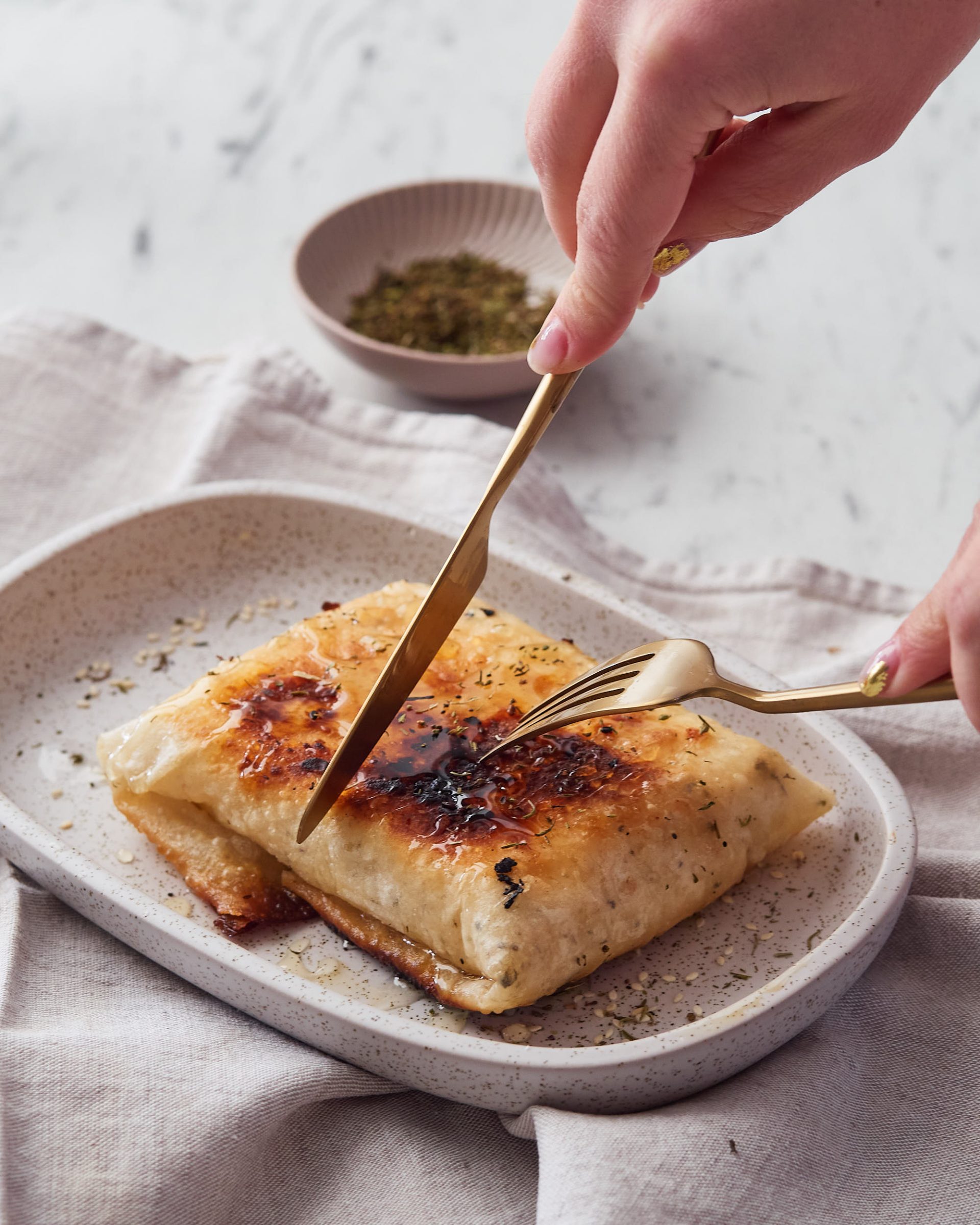 10-Minute Greek-Style Feta-Wrapped Pastry Recipe - Delice Recipes