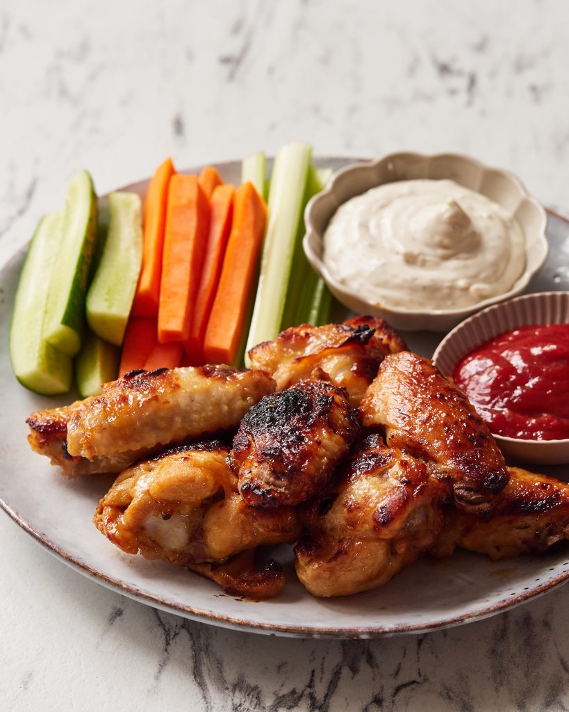 Air Fryer Honey Mustard Chicken Wings Recipe - Delice Recipes